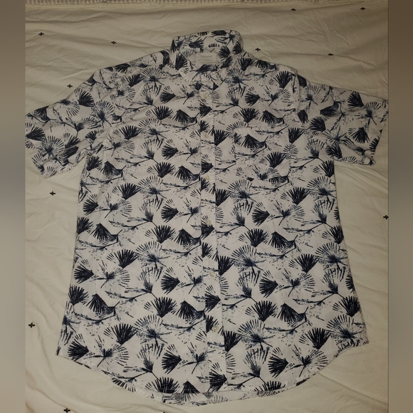 Primark | Shirts | Mens Primark Xl Short Sleeve Button Down Navy Floral ...